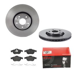 Brembo Bremsensatz-Vorderachse COATED DISC LINE / STANDARD Bremsensatz, Scheibenbremse vorne rechts links innenbel&uuml;ftet 308mm f&uuml;r RENAULT 7701207977 8