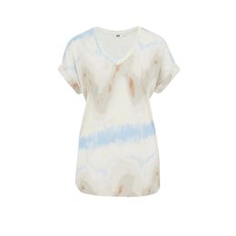 WE Fashion T-Shirt Damen Gr&ouml;&szlig;e S creme / hellblau