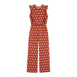 WE Fashion Overall M&auml;dchen Gr&ouml;&szlig;e 122 creme / hellorange / orangerot