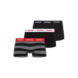 Hugo Boxershorts Herren Gr&ouml;&szlig;e S grau / knallrot / schwarz / wei&szlig;