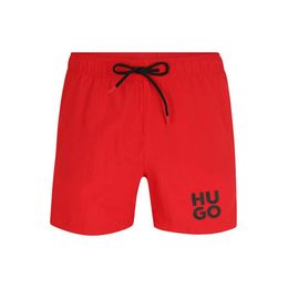 Hugo Badeshorts 'PAOLO' Herren Größe S rot / schwarz