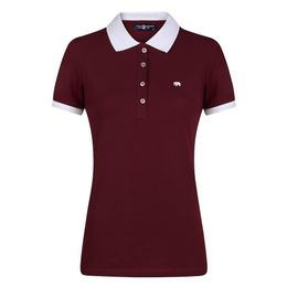 Jimmy Sanders Polo Shirt Kurz Arm Damen Gr&ouml;&szlig;e M bordeaux