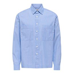 Only & Sons Only & Sons Button Up Shirt 'ONSGREEL' male Blue size S