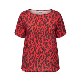 Only Carmakoma Bluse 'CARHarmony' Damen Größe XXL knallrot / dunkelrot / schwarz