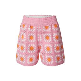 Only Shorts 'ONLAMARI' Damen Größe 34 orange / rosa / weiß