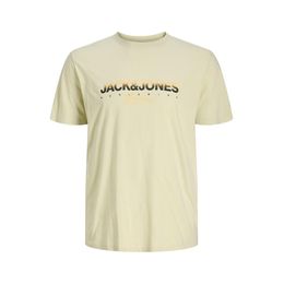 Jack & Jones Plus Jack & Jones Plus T-Shirt 'JORCANGGU' Herren Gr&ouml;&szlig;e XXXL pastellgr&uuml;n / hellorange / schwarz