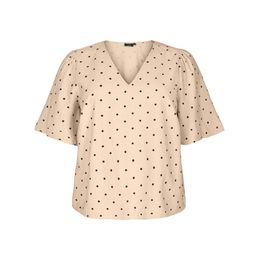 ZIZZI Blouse 'Mdot' female Beige size XXXL