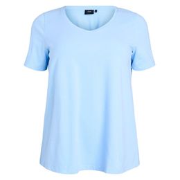 ZIZZI Shirt 'S/S' female Blue size XL
