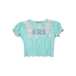 KOROSHI T-Shirt M&auml;dchen Gr&ouml;&szlig;e 128 mint / apricot / pink
