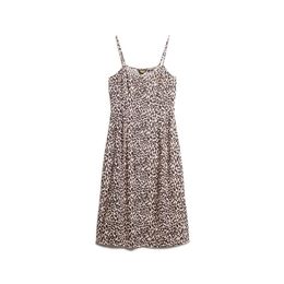 Superdry Kleid Damen Größe 42 beige / schwarz