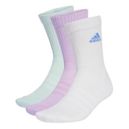 adidas Performance Sportsocken 'Cushioned Crew 3 Pairs' Herren Größe 34/36 mint / lavendel / weiß