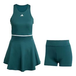 adidas Performance Set: Sportkleid und Shorts 'Tennis Climacool' Damen Größe 5XL/6XL petrol / weiß
