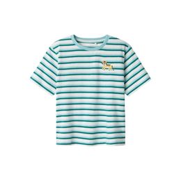 name it T-Shirt 'NMMJellan' Jungen Gr&ouml;&szlig;e 104 hellblau / gelb / smaragd / wei&szlig;