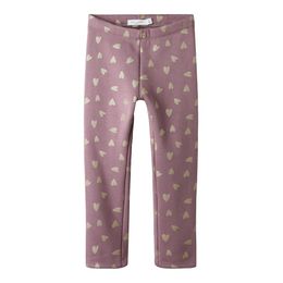 name it Leggings 'NMFTavina' M&auml;dchen Gr&ouml;&szlig;e 122 gold / mauve