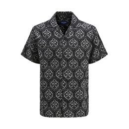 Jack & Jones Jack & Jones Button Up Shirt 'JORHydra Noto' male Black size XXL