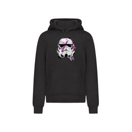 F4NT4STIC Sweatshirt 'Star Wars Stormtrooper Command Sketch' M&auml;dchen Gr&ouml;&szlig;e 146/152 grau / neonlila / schwarz