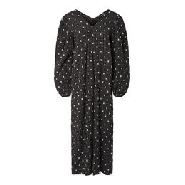Pieces Kleid 'PCNovalee' Damen Größe 34 schwarz / weiß Winterkleid