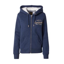 Superdry Sweatjacke 'Luxe' Damen Größe L marine / hellgelb