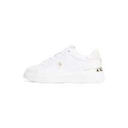 Tommy Hilfiger Sneaker 'Court' Damen Größe 37 gold / weiß / wollweiß
