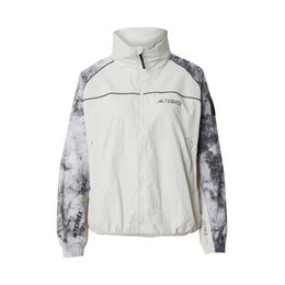adidas terrex Outdoorjacke 'National Geographic' Damen Größe L anthrazit / dunkelgrau / schwarz / weiß