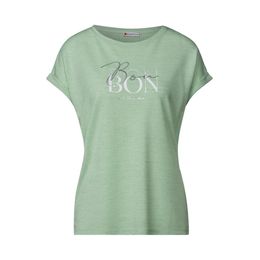 Street One T-Shirt 'Bon' Damen Gr&ouml;&szlig;e XS/S hellgr&uuml;n / silber / offwhite