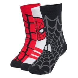 adidas Sportswear Sportsocken 'Marvel Spider-Man' Jungen Größe 25/27 grau / rot / schwarz / weiß