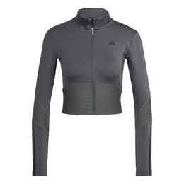 adidas Performance Trainingsjacke 'Hyperglam' Damen Größe 4XS dunkelgrau
