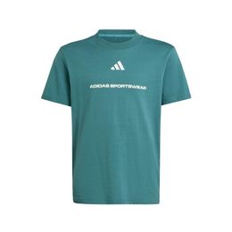 adidas Sportswear Performance Shirt 'Slogan' boy Green size 140