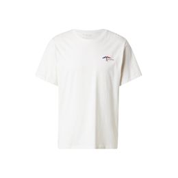 Selected T-Shirt 'SLHASPEN' Herren Gr&ouml;&szlig;e L creme / navy / rot
