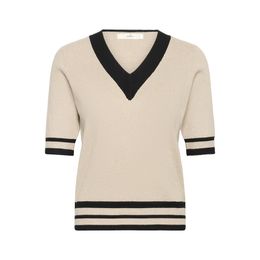 Inwear Pullover 'Leenah' Damen Gr&ouml;&szlig;e XL beige / schwarz