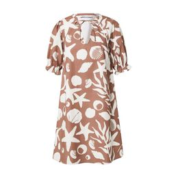 NU-IN Kleid Damen Größe 40 braun / weiß Winterkleid