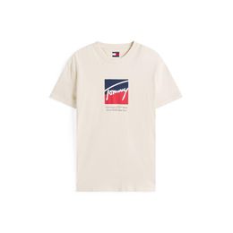 Tommy Jeans T-Shirt Herren Gr&ouml;&szlig;e XS beige / blau / rot