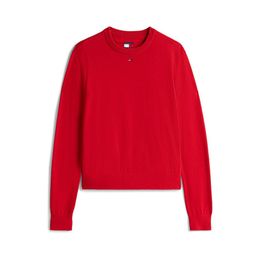Tommy Jeans Pullover 'ESSENTIAL' Damen Gr&ouml;&szlig;e XXS navy / rot / wei&szlig;