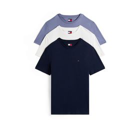 Tommy Jeans T-Shirt Herren Größe L marine / opal / weiß