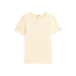 Tommy Hilfiger T-Shirt Damen Größe M hellgelb / weiß