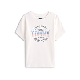 Tommy Jeans T-Shirt 'New York' Damen Größe L azur / anthrazit / rot / offwhite