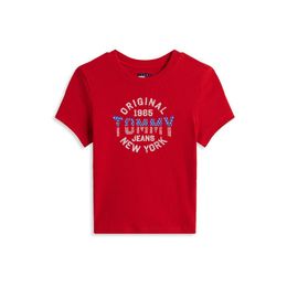 Tommy Jeans T-Shirt 'New York' Damen Größe L blau / rot / offwhite