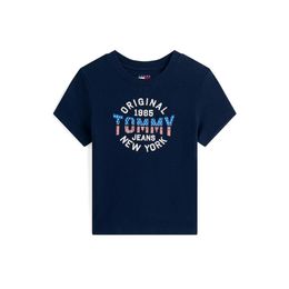 Tommy Jeans T-Shirt 'New York' Damen Größe M azur / dunkelblau / rot / offwhite