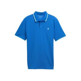 Tom Tailor Denim Poloshirt Herren Größe M aqua / royalblau / weiß