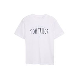 Tom Tailor T-Shirt Herren Größe S nachtblau / hellblau / weiß