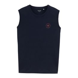 Tom Tailor Top Herren Größe S dunkelblau / cranberry