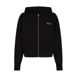 K by KARL LAGERFELD Karl Lagerfeld Zip-Up Hoodie female Black size XXL