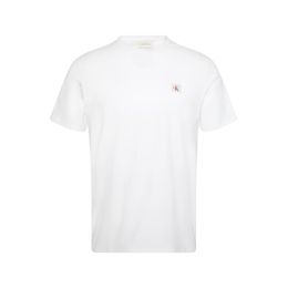 Calvin Klein Jeans T-Shirt Herren Gr&ouml;&szlig;e M creme / blutrot / wei&szlig;