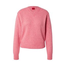Hugo Pullover 'Solanu' Damen Gr&ouml;&szlig;e L pink / wei&szlig;