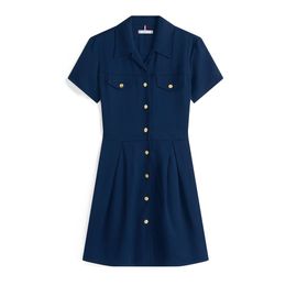 Tommy Hilfiger Kleid Damen Gr&ouml;&szlig;e 36 ultramarinblau Winterkleid