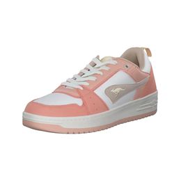 Kangaroos Sneaker Damen Größe 41 dunkelbeige / rosa / weiß