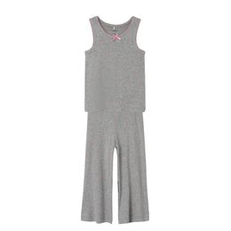 name it Schlafanzug Mädchen Größe 98 grau / pink