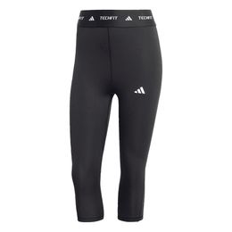 adidas Performance Sporthose 'TECHFIT Capri' Damen Größe M schwarz / weiß