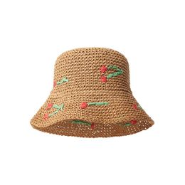 name it Hut 'Fischer' Mädchen Größe 54 braun / grün / rot