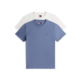 Tommy Jeans T-Shirt Herren Gr&ouml;&szlig;e M opal / wei&szlig;